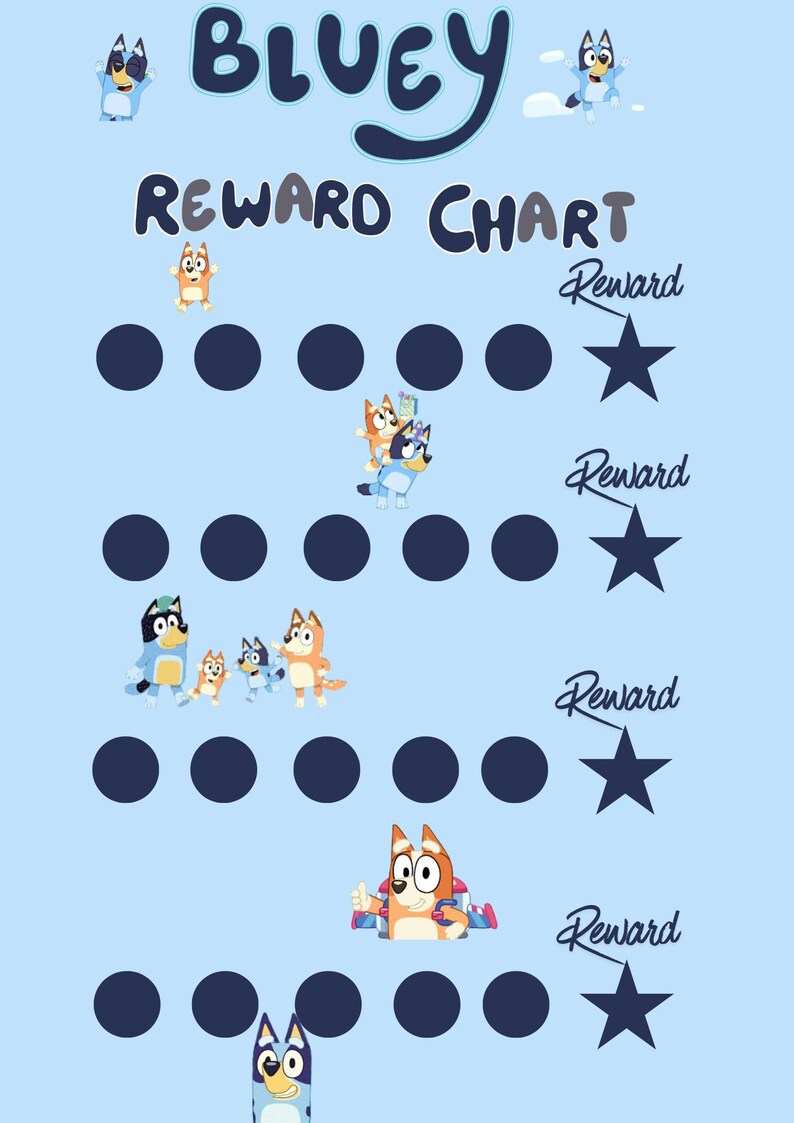 Bluey Reward Chart - Etsy