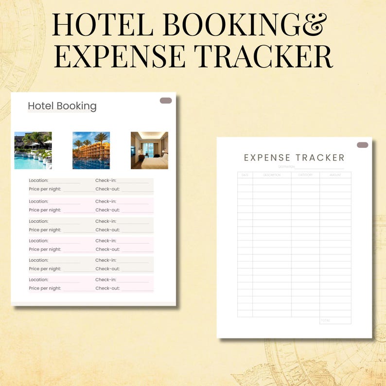 Travel Planner Template, Editable Canva Travel Planner, Vacation ...