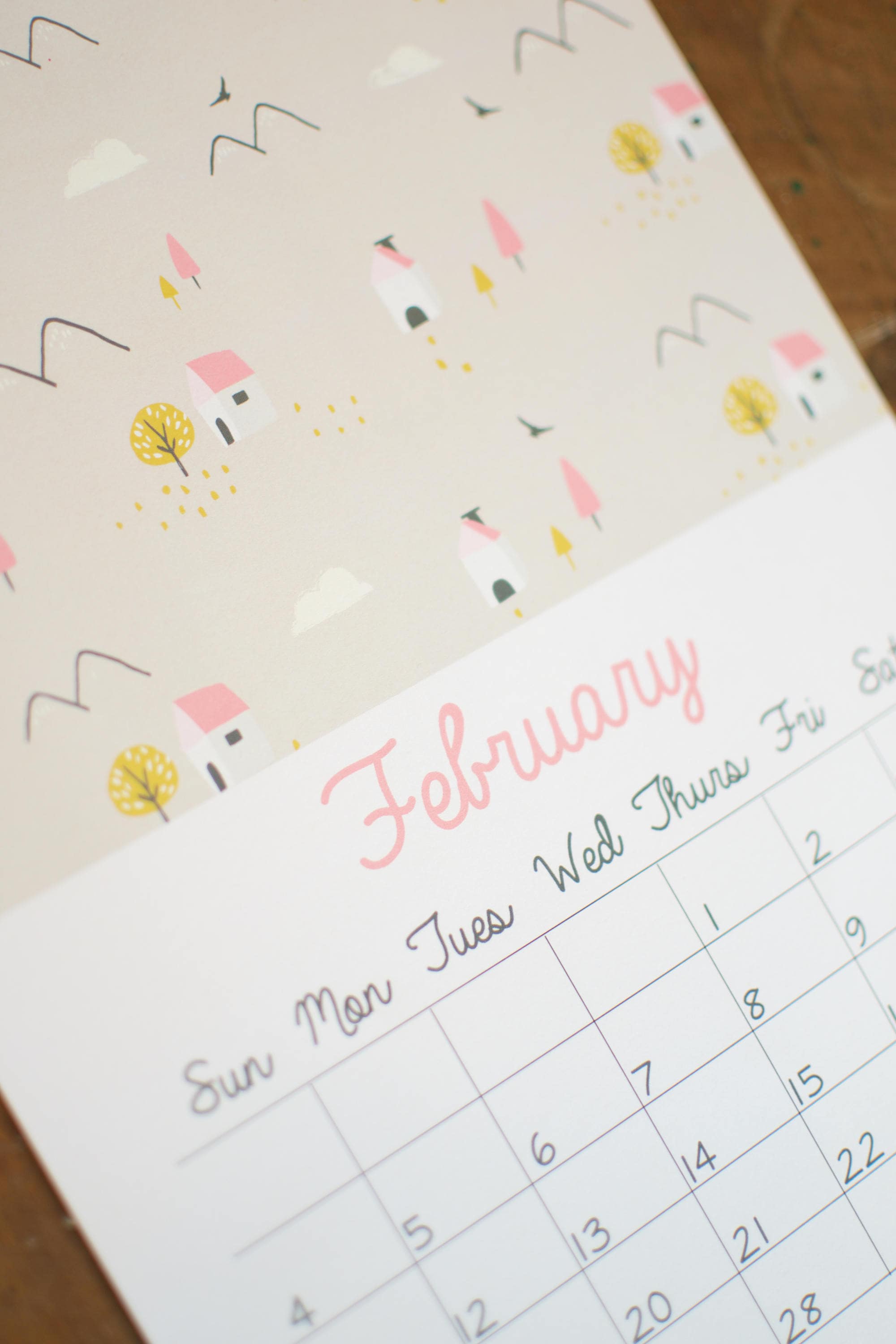 2018 Pattern Printable Calendar 4x6 - Etsy