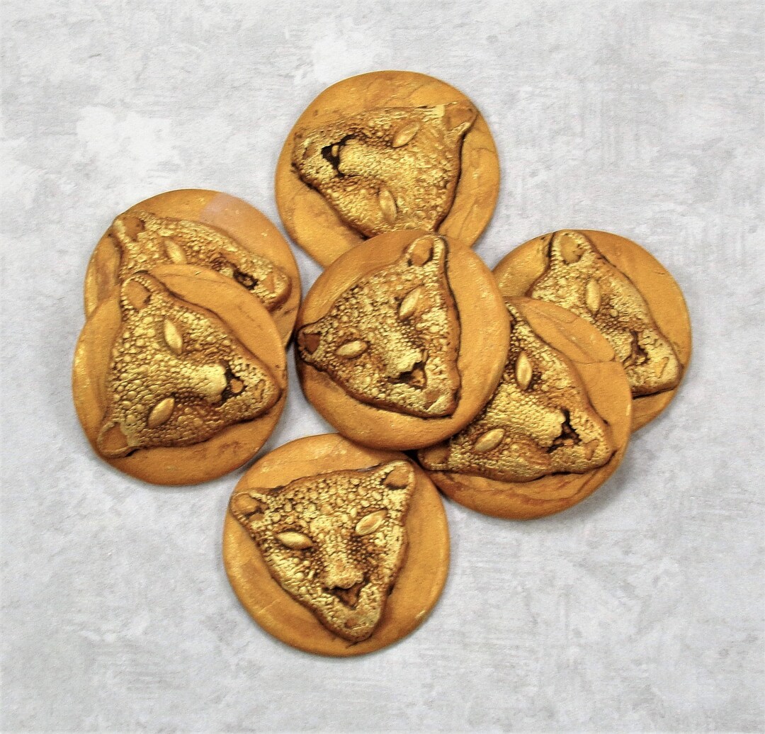 Studiostjames Handcrafted Clay Jaguar Cabochon for Holly Bean Jaguar ...