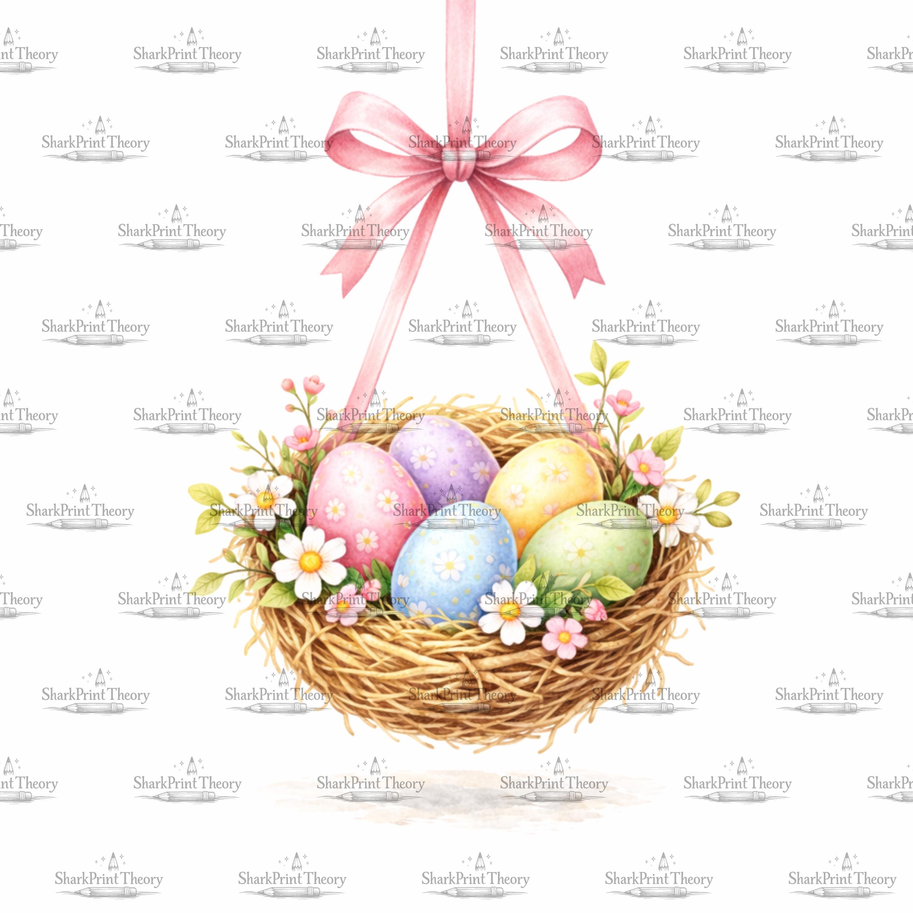 Easter Watercolor Clipart Bundle 3 – Bunny, Chick, Lamb & Easter Eggs ...