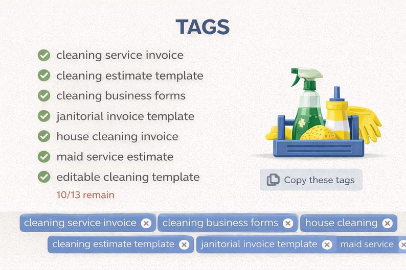 Cleaning Estimate Invoice Template Bundle, Cleaning Service Quote Form ...