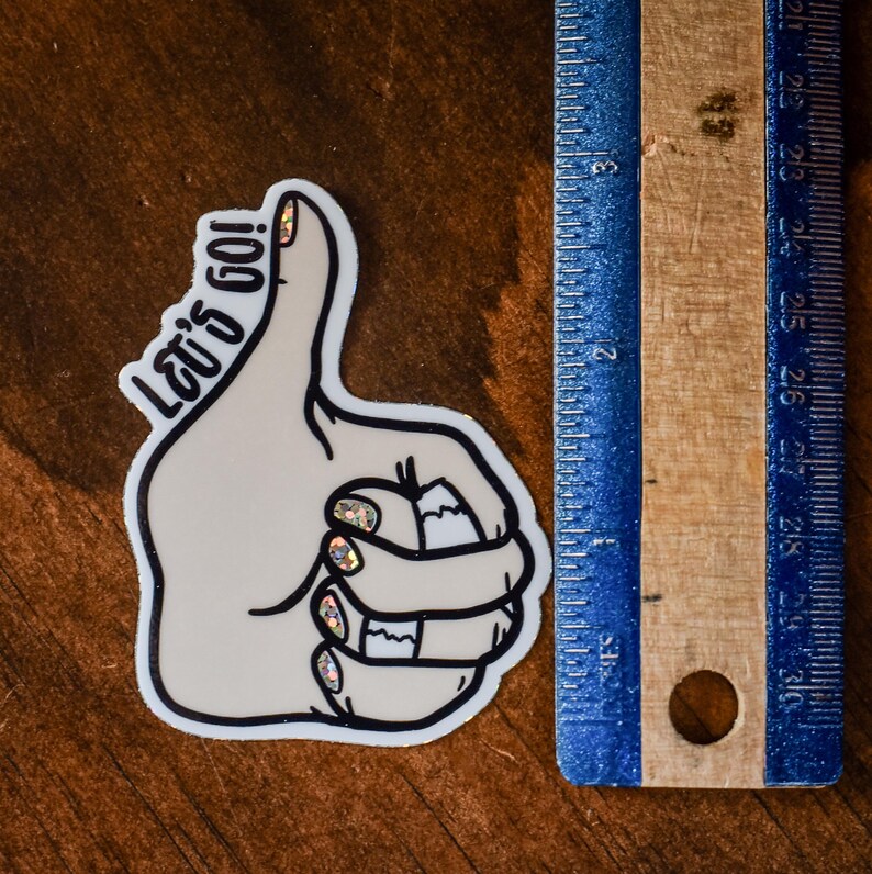 Rock Climbing "let's Go" Thumbs up Vinyl Sticker - Etsy