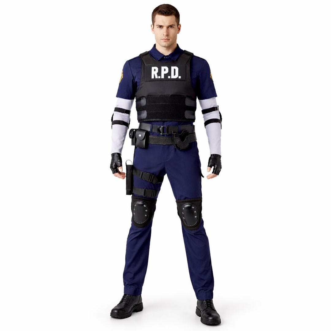 Leon Kennedy Cosplay Costume Inspired by Resident Evil 2 – RPD Police ...