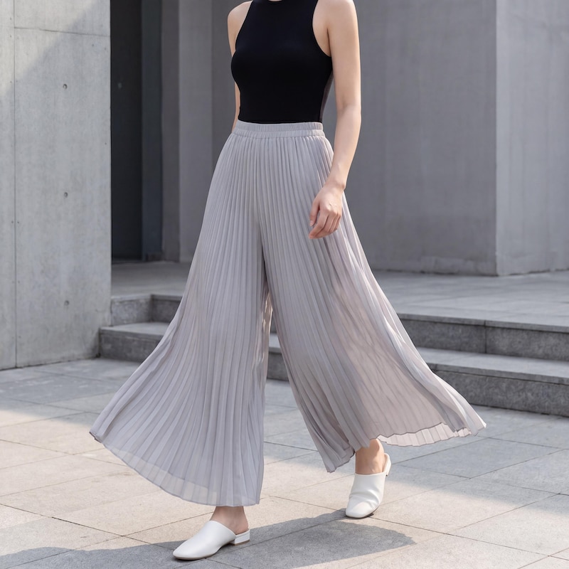 Brown Pleated Trouser - Etsy