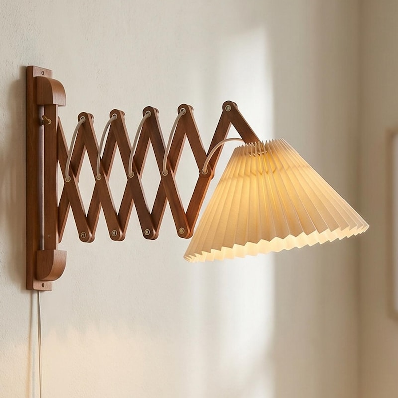 Wooden Arm Wall Light - Etsy