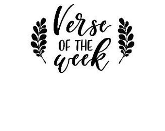 Verse of week sign | Etsy