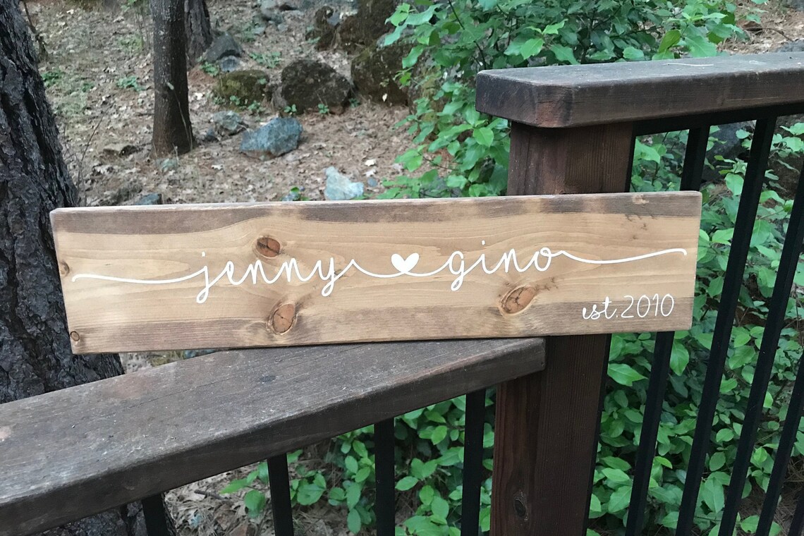 Love Board - Personalized Couples Sign - Custom Name Sign - Home Decor ...
