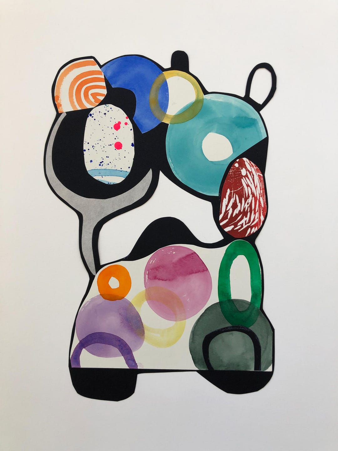 Cut Paper Collage, Original Mixed Media Art - Etsy