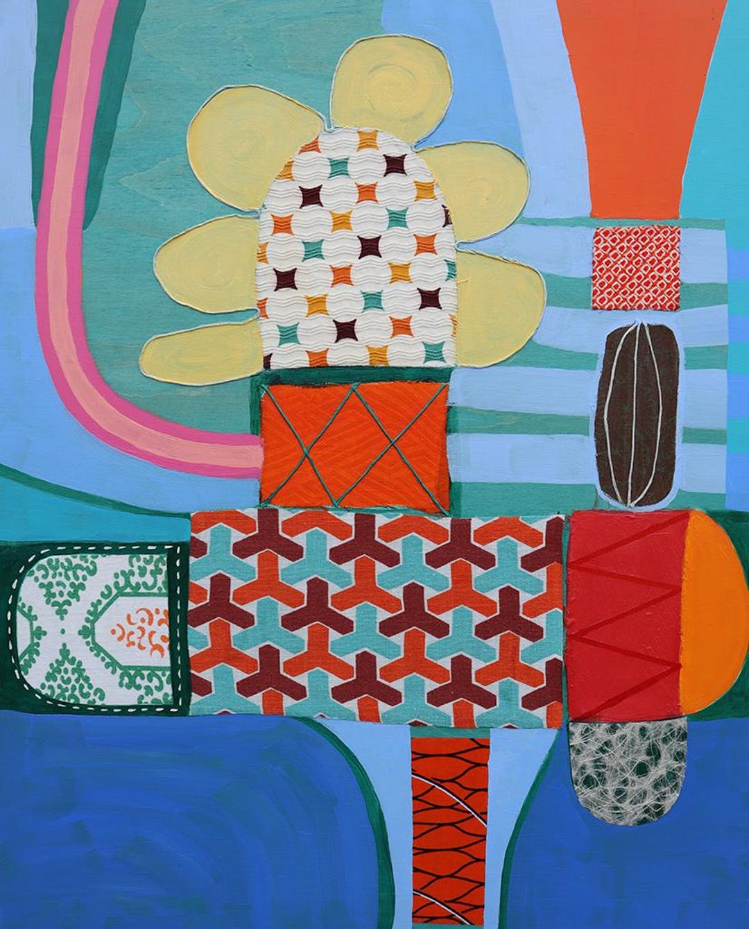Original Abstract Painting, "built From Scratch" - Etsy