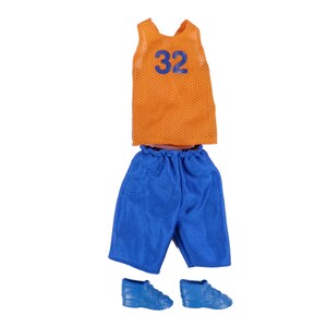 2001 Barbie Ken Stylin' Looks Fashion Pack Gym Shorts Basketball Orange ...