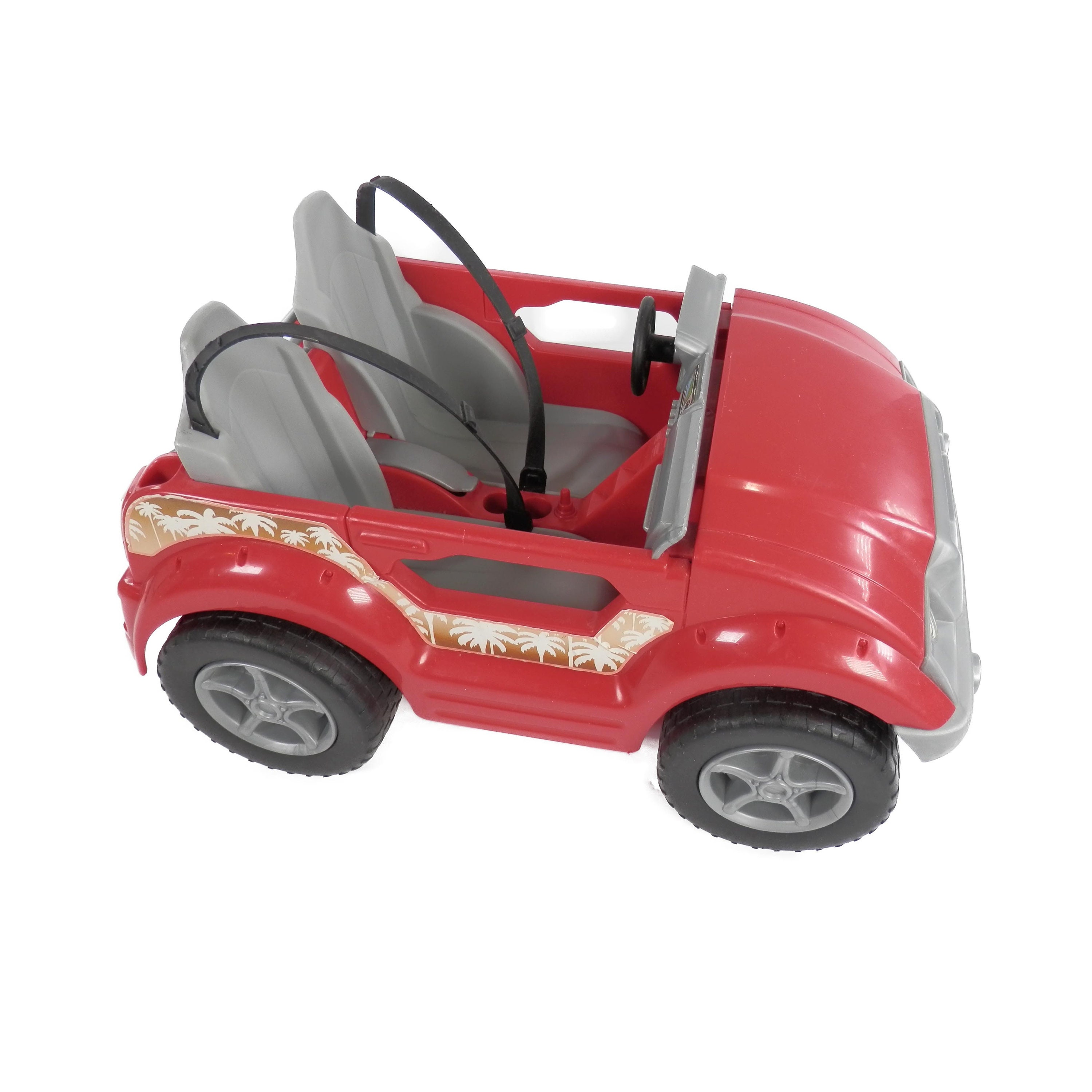 2004 Barbie Cali Girl Beach Cruiser Red Convertible 2 Seater Vehicle