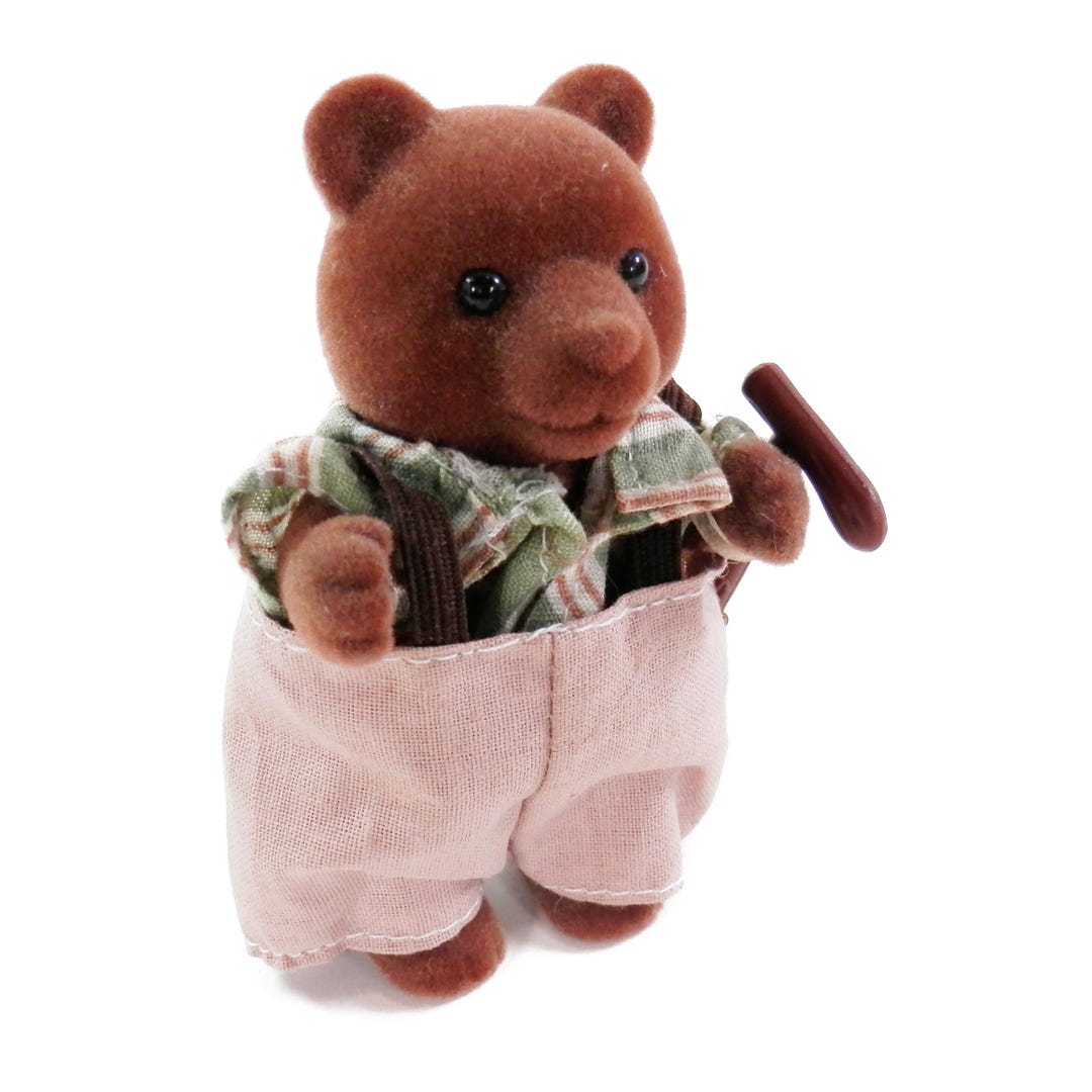 Vintage Sylvanian Families Grandpa Gus gruff Timbertop EPOCH 1985 ...