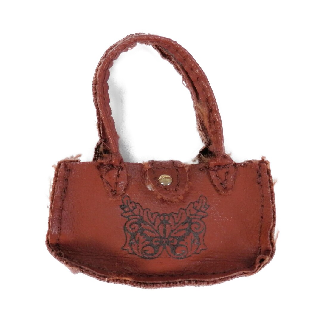 2003 Bratz Funk Out Fianna Brown Tooled Pleather Butterfly Top Handle ...
