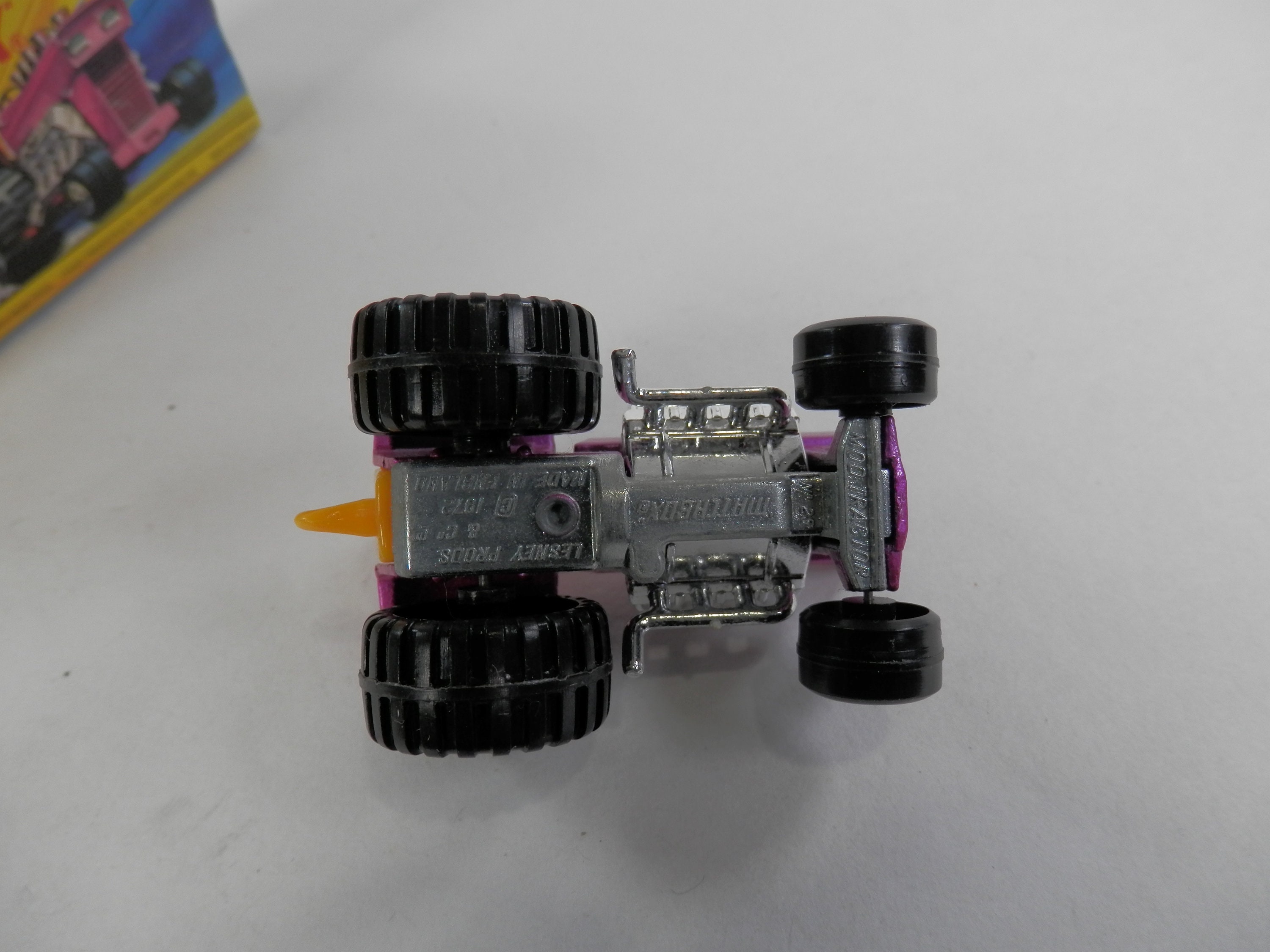 Vintage 1972 70s Matchbox Mod Tractor Purple No. 25 New 25 Yellow Seat ...