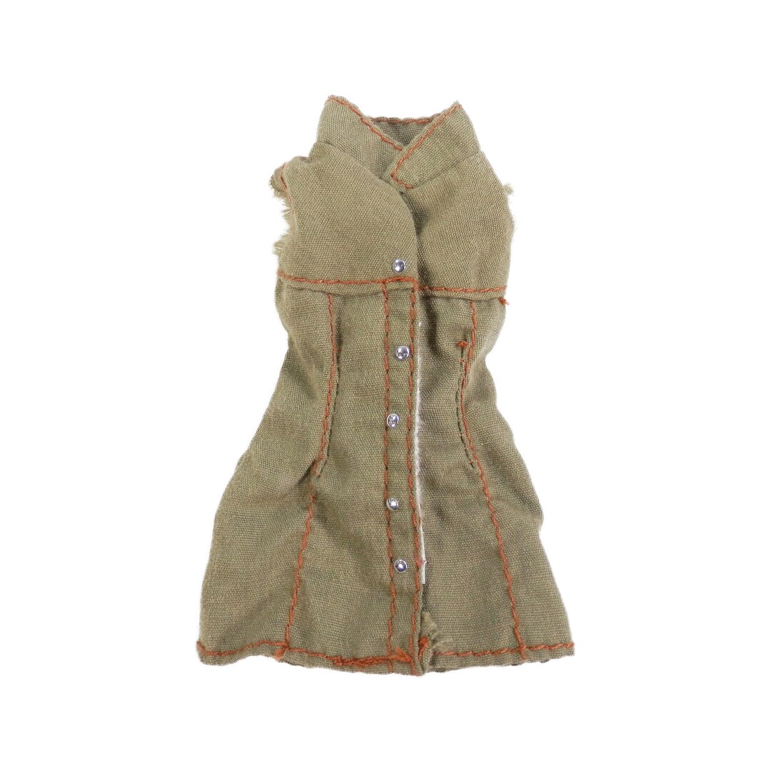 2002 Bratz Xpress It Wave 1 Meygan Army Green Shirt Dress Sleeveless ...
