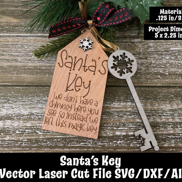 Santa Key - Etsy