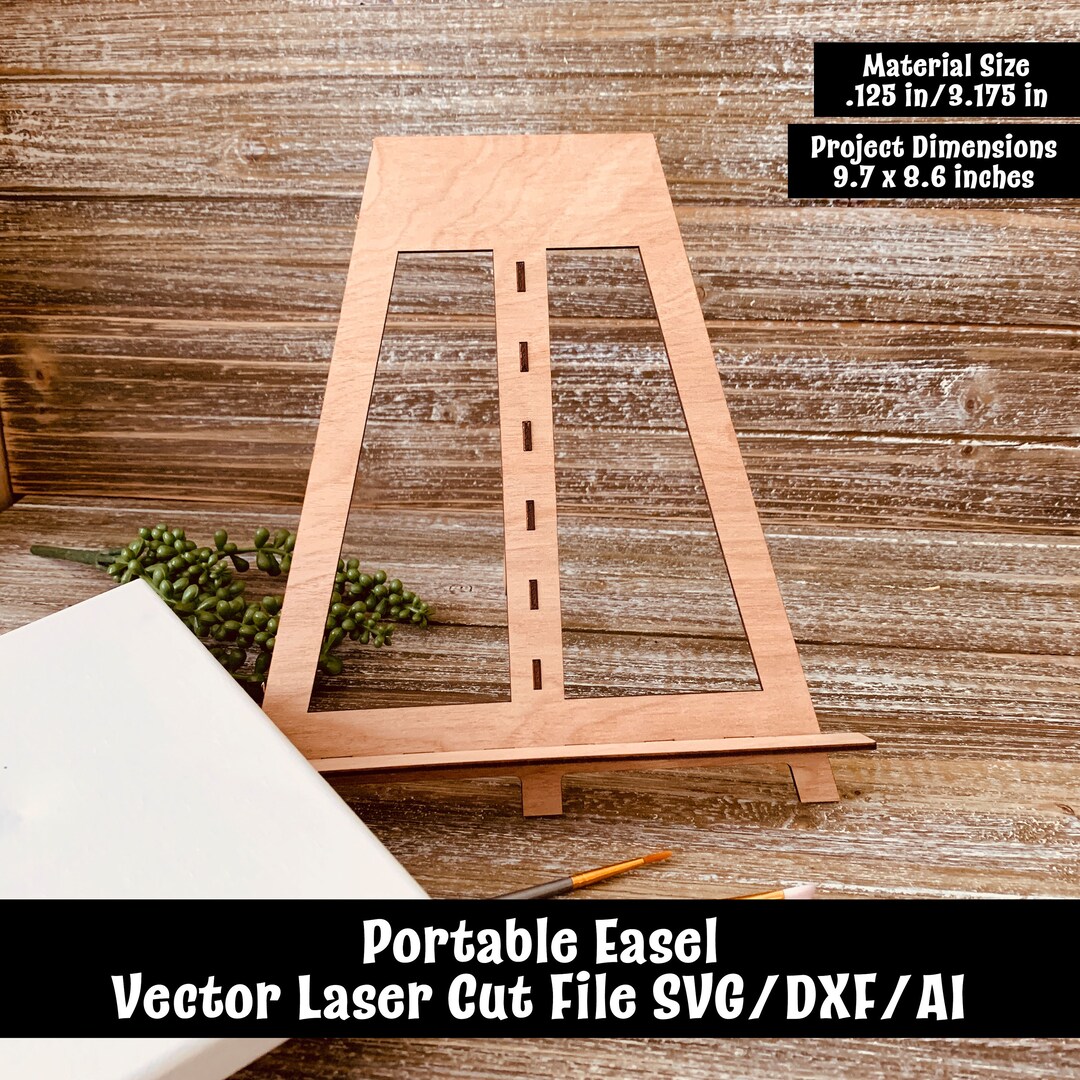 Portable Easel Vector Laser Cut File SVG/DXF/AI - Etsy Canada