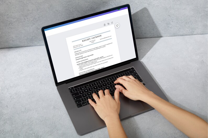 Simple Resume Template Canva and MS Word / How to Create a Resume ...
