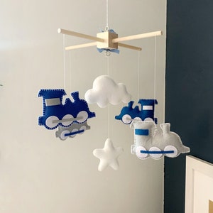 Baby Mobile -baby Crib Mobile - Train Mobile - Train Baby Mobile - Crib ...