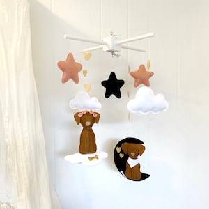 Baby Crib Mobile - Custom Baby Mobile - Dog Mobile - Baby Mobile Dog ...