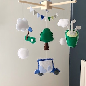 Baby Mobile Golf, Golfing Nursery, Golf Baby Decor, Custom Baby Crib ...