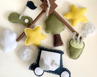 Baby Mobile Golf, Golfing Nursery, Golf Baby Decor, Custom Baby Crib ...