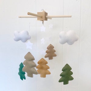 Baby Mobile Trees - Trees Baby Mobile - Baby Mobile - Mountain Mobile ...
