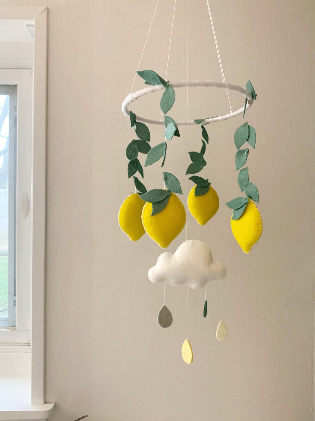 Baby Mobile Citrus - Lemon Baby Mobile - Citrus Nursery Decor - Citrus ...