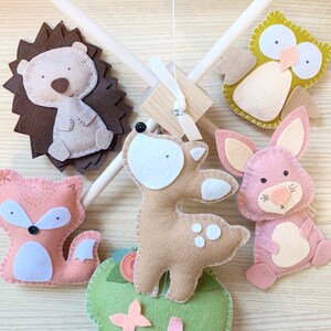 Baby Mobile Animals - Forest Baby Mobile - Nursery Mobile Animals ...
