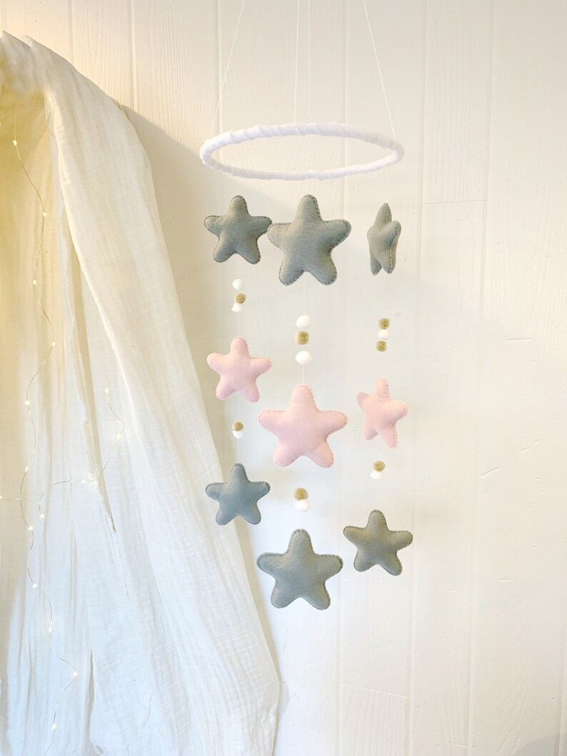 Baby Mobile - Stars Mobile - Baby Mobile Stars - Baby Mobile Girl ...