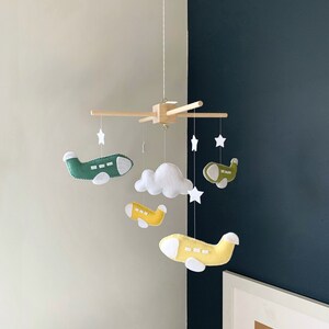 Baby Mobile Airplanes, Baby Boy Mobile, Nursery Mobile Boys, Airplane ...