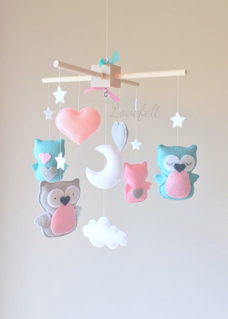 Baby Mobile - Owl Mobile - Baby Crib Mobile - Baby Mobile Owl - Etsy