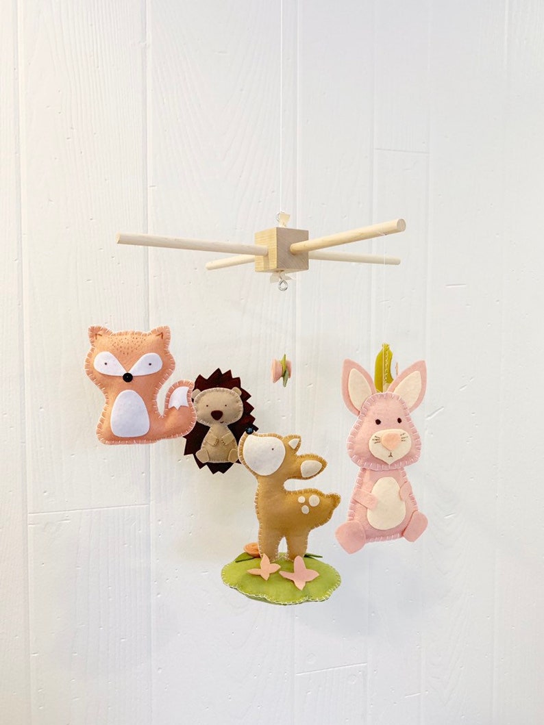 Baby Mobile Animals Forest Baby Mobile Nursery Mobile - Etsy