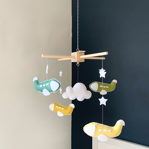 Baby Mobile Airplanes, Baby Boy Mobile, Nursery Mobile Boys, Airplane ...