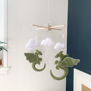 Baby Mobile Dragon, Dragon Mobile, Felt Mobile, Baby Mobile Dragon ...