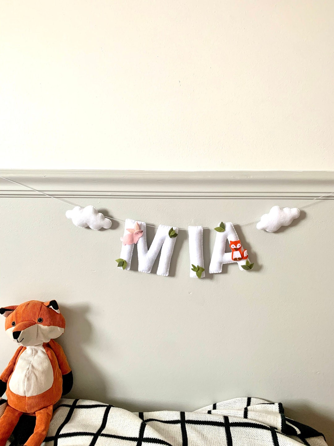 Felt Name Banner Nursery Banner Wall Banner Wall Banner - Etsy