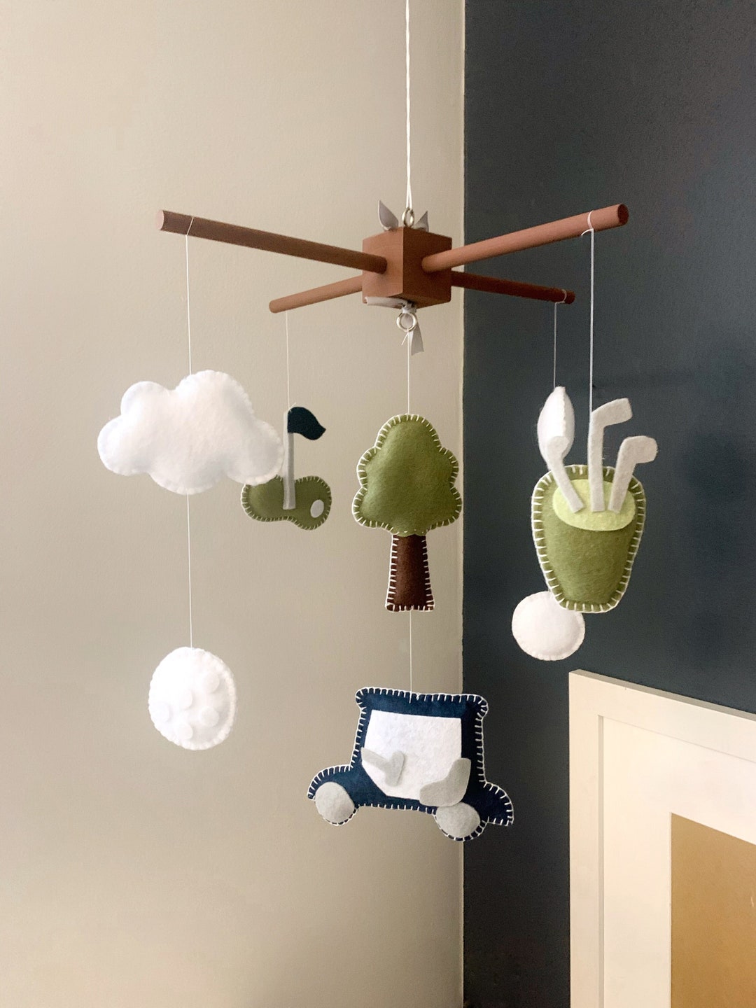 Baby Mobile Golf, Golfing Nursery, Golf Baby Decor, Custom Baby Crib ...