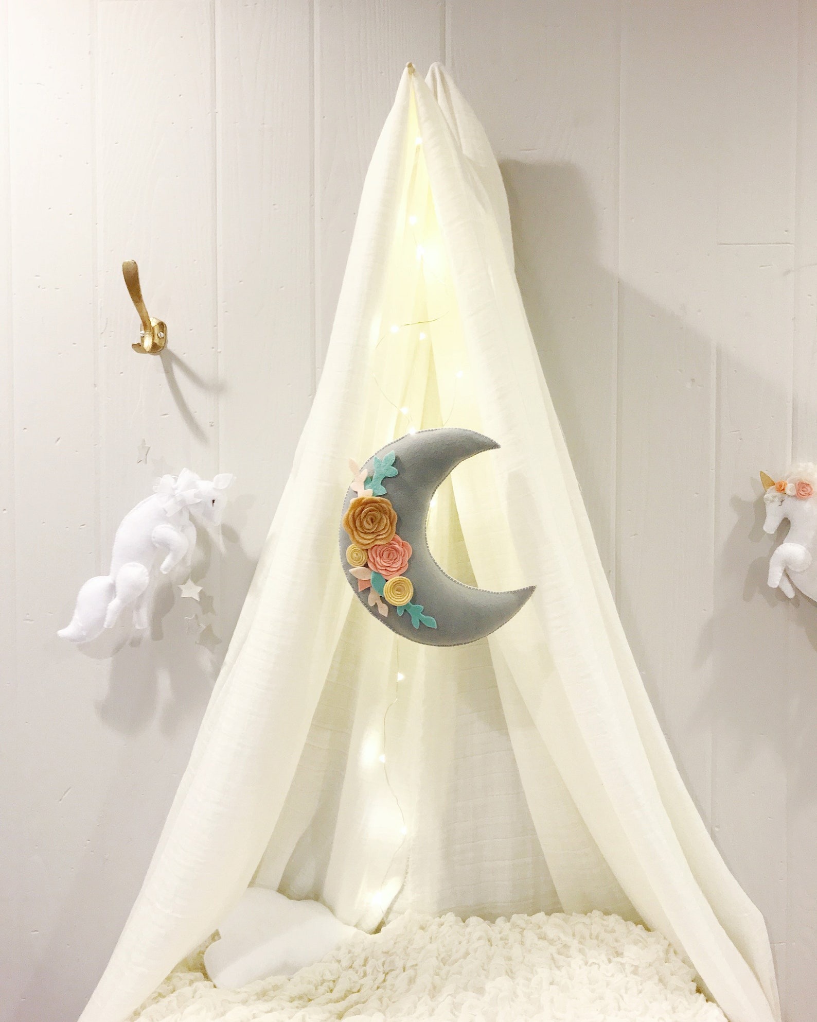 Baby Mobile - Moon Mobile - Crib Mobile Moon - Baby Mobile Flowers ...