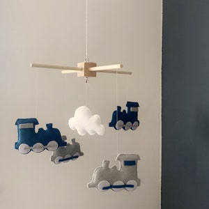 Baby Mobile -baby Crib Mobile - Train Mobile - Train Baby Mobile - Crib ...