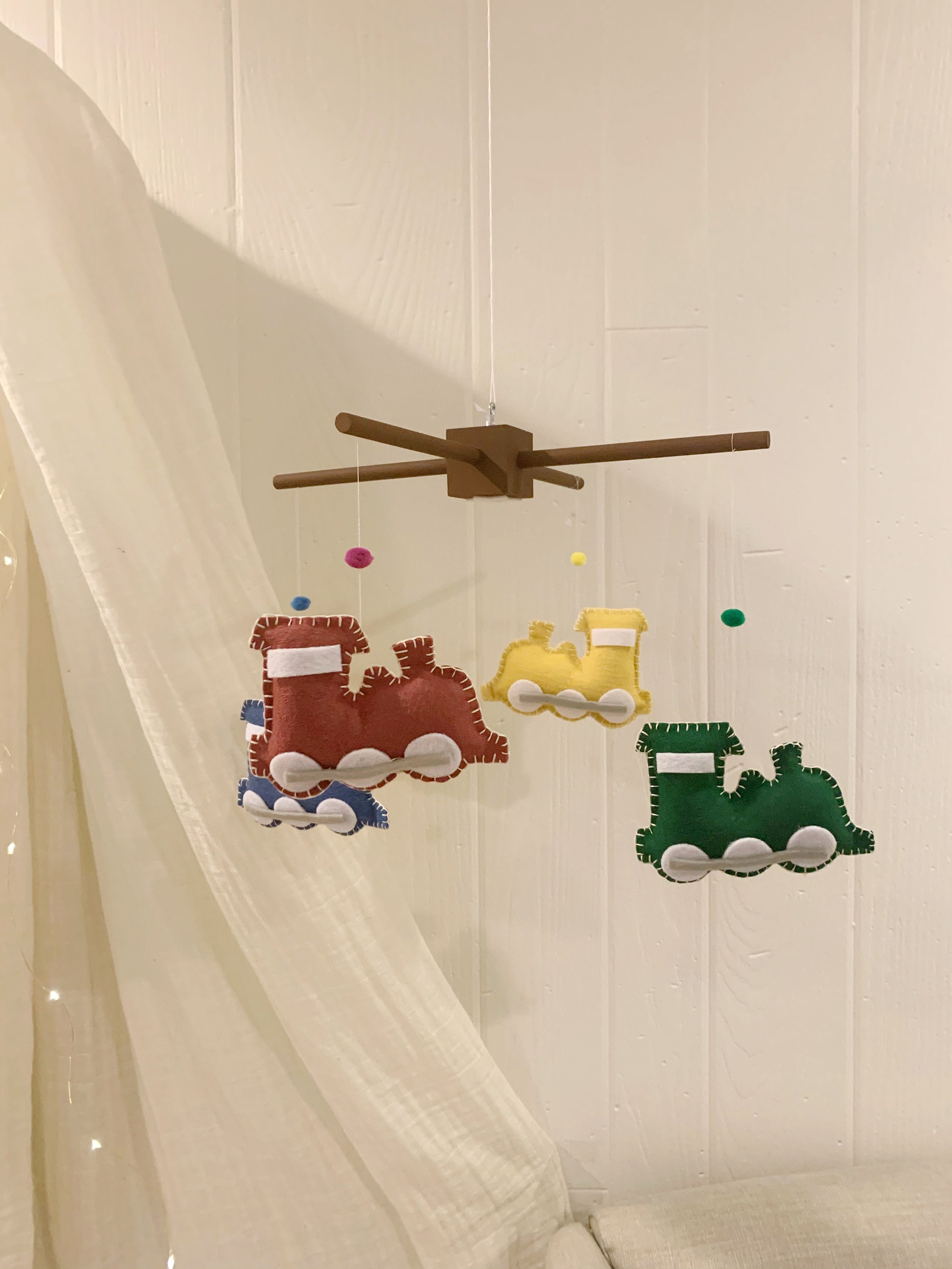 Baby Mobile Baby Crib Mobile train Mobile Neutral babY | Etsy