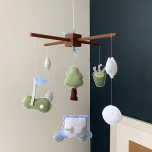 Baby Mobile Golf, Golfing Nursery, Golf Baby Decor, Custom Baby Crib ...
