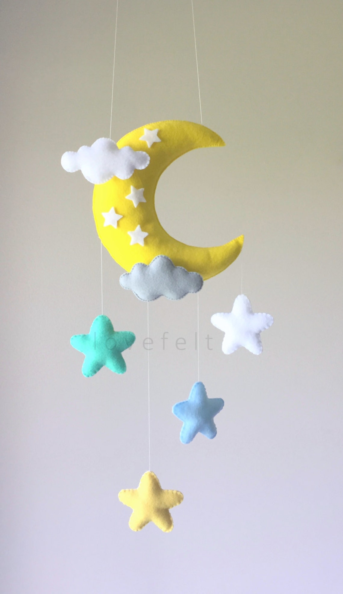 Baby mobile moon mobile Crib Mobile Baby Mobile Stars | Etsy