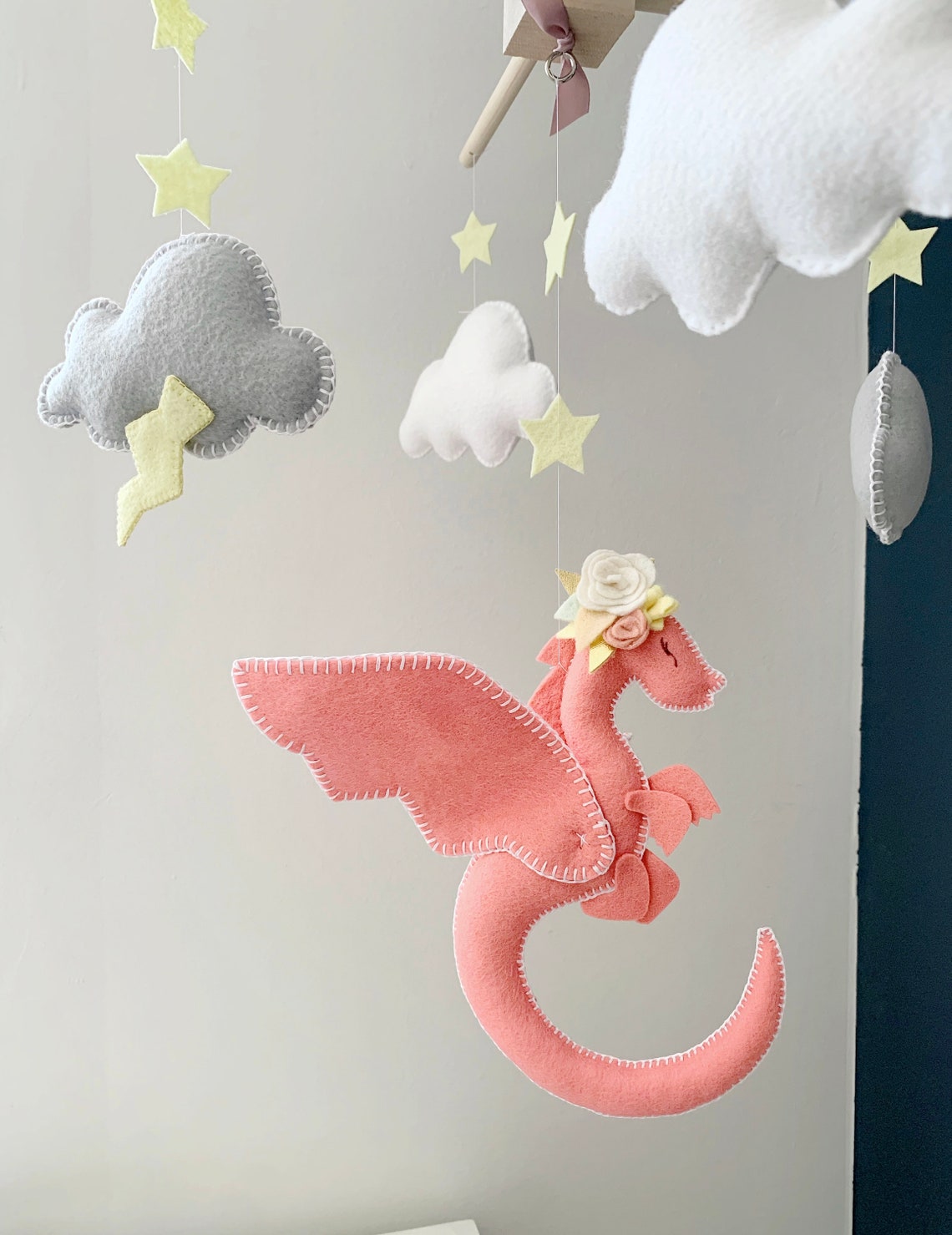 Baby Mobile - Dragon Mobile - Crib Mobile - Baby Mobile Dragon - Dragon ...