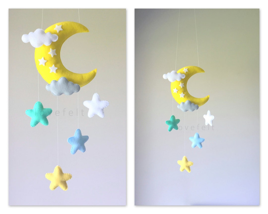 Baby Mobile - Moon Mobile - Crib Mobile - Baby Mobile Stars - Etsy