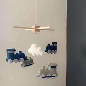 Baby Mobile -baby Crib Mobile - Train Mobile - Train Baby Mobile - Crib ...