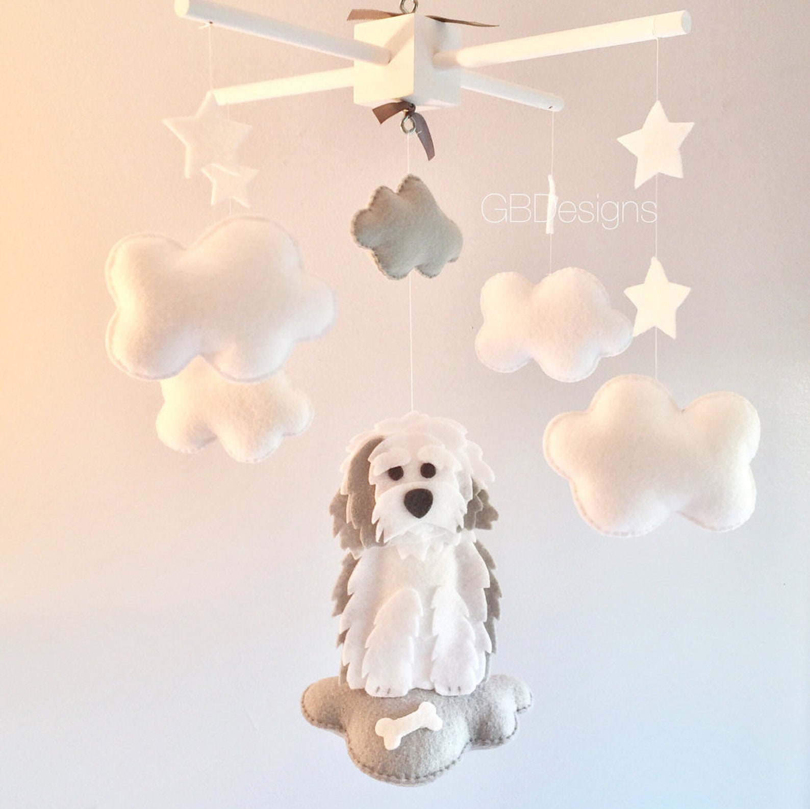 Baby Mobile - Dog Mobile - Baby Keepsake - Hanging Mobile - Baby Mobile ...