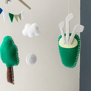 Baby Mobile Golf, Golfing Nursery, Golf Baby Decor, Custom Baby Crib ...