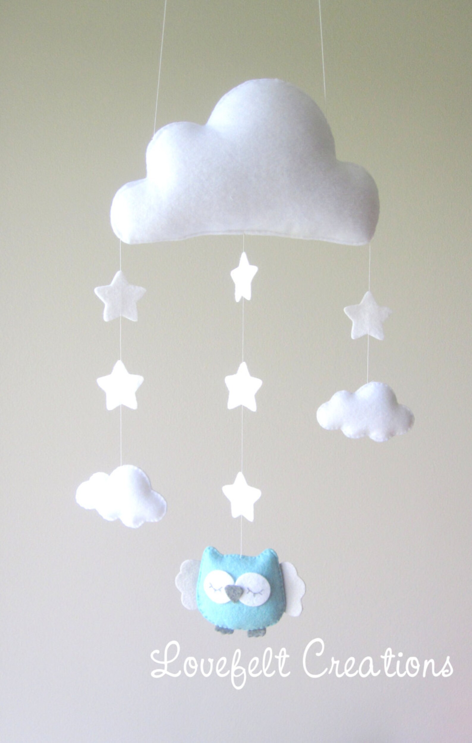 Baby Mobile Baby Mobile Owl Owl Nursery Cloud Mobile - Etsy