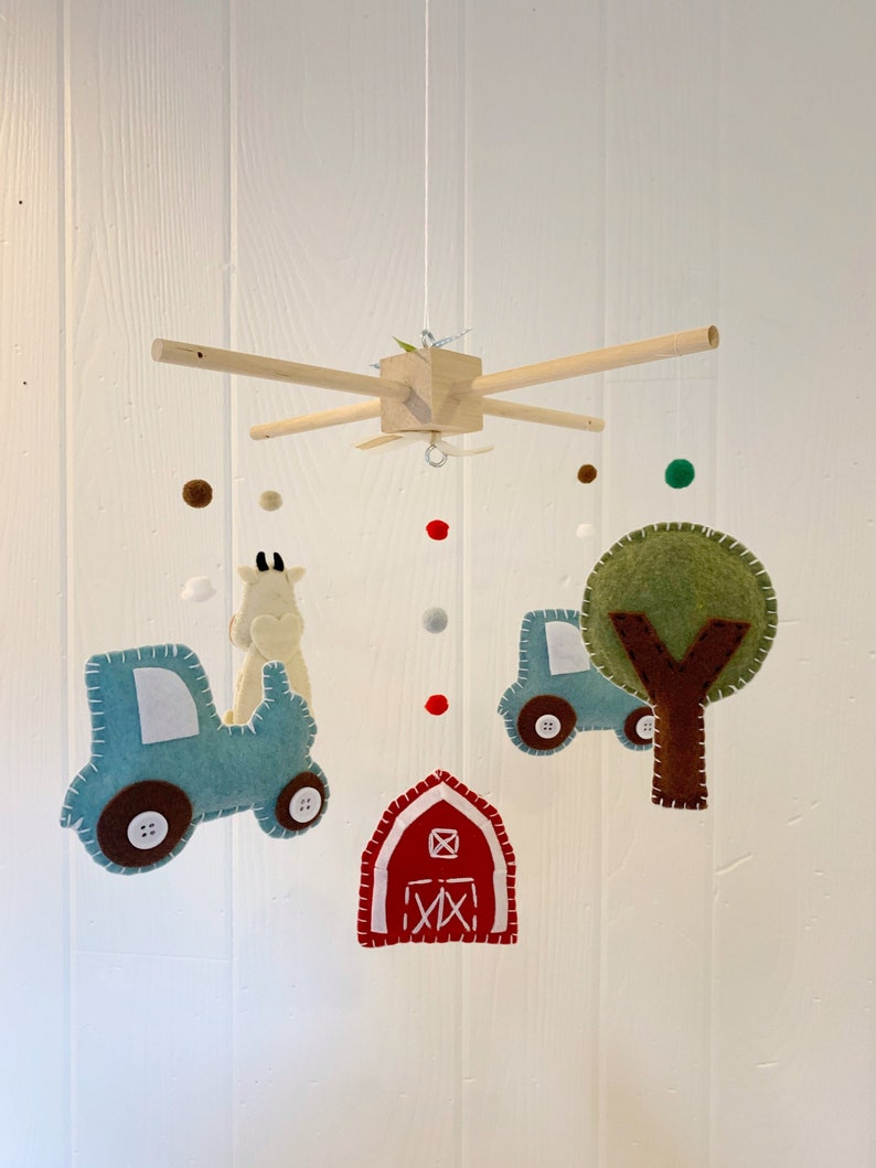 Baby Mobile Baby Crib Mobile Tractor Mobile Farm Mobile - Etsy